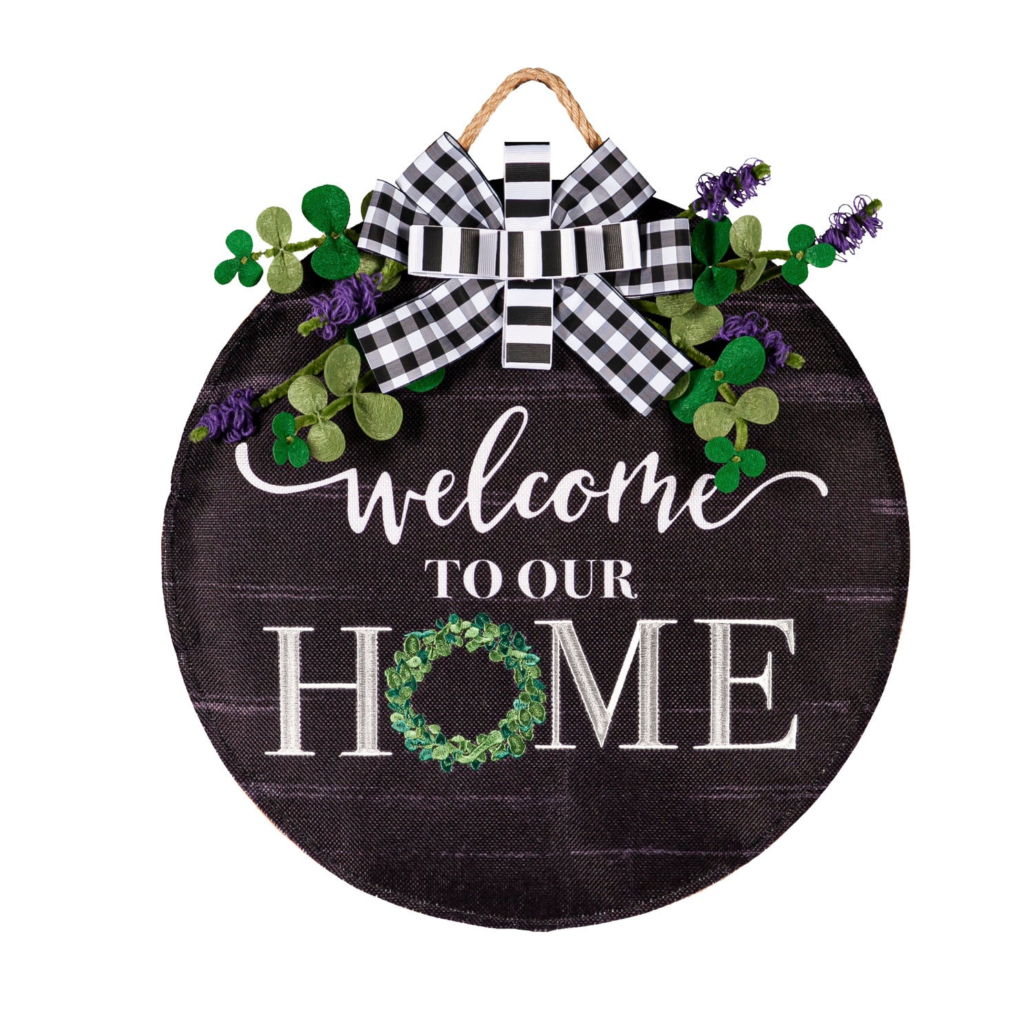 EUCALYPTUS WELCOME DOOR DECOR #2DHB2373 | IN THE WIND