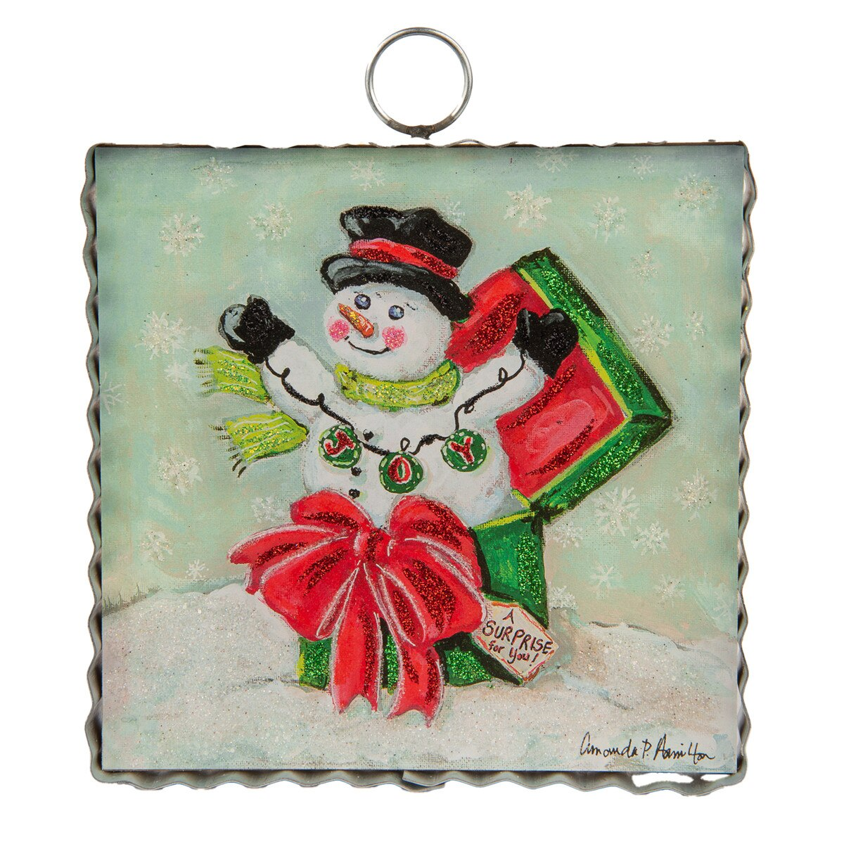 MINI FROSTY IN THE BOX PRINT #C24156 | IN THE WIND