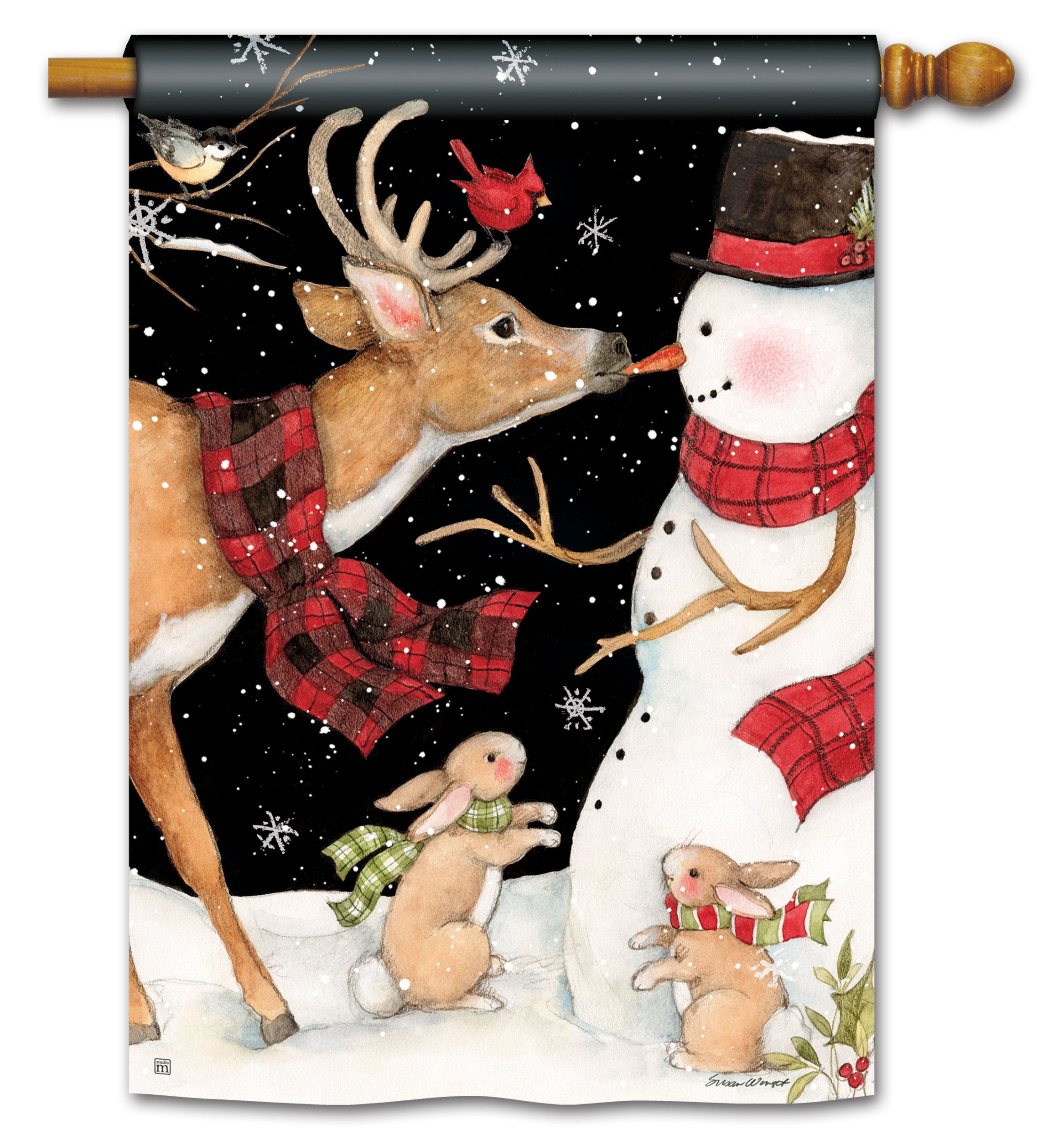 NOSE TO NOSE FLAG #90132 | IN THE WIND